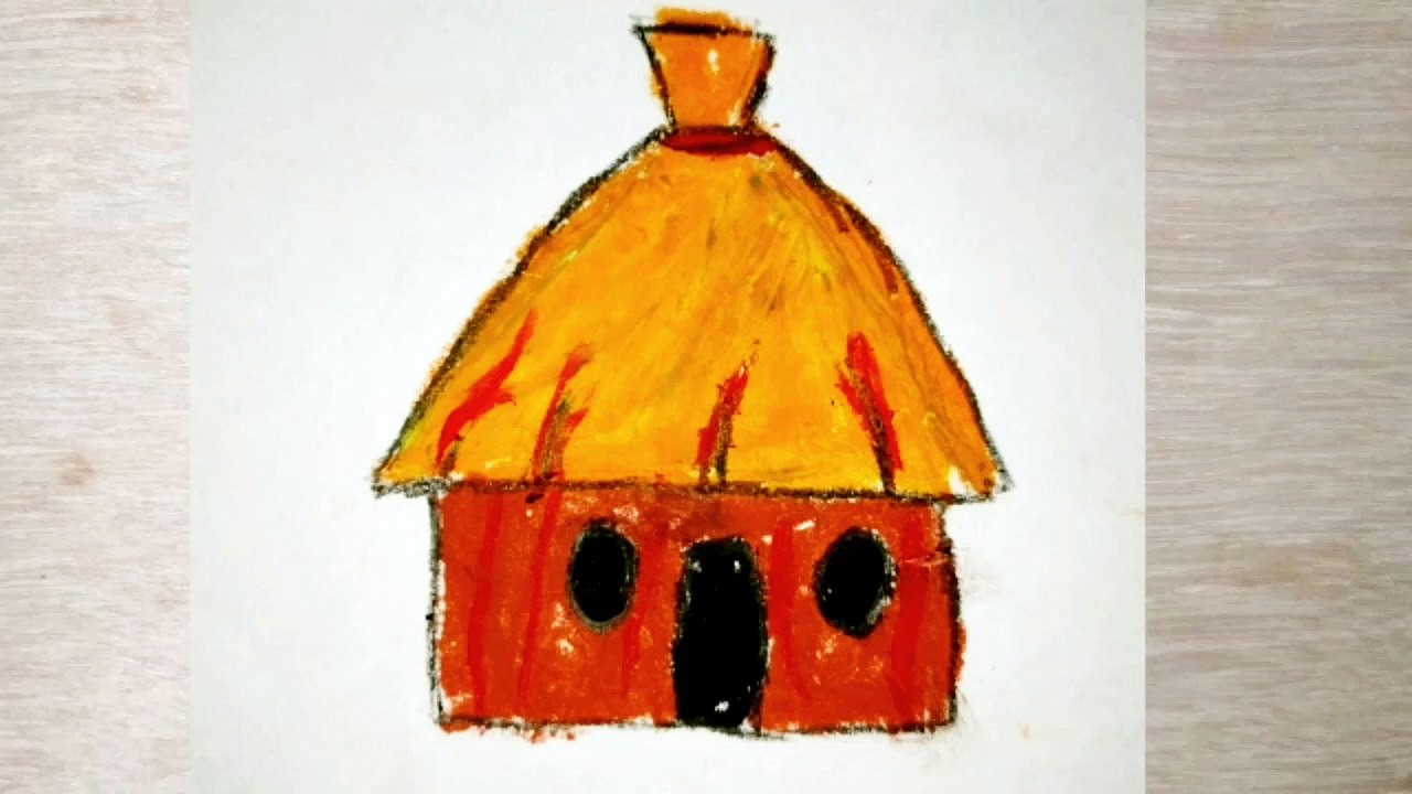 How to draw Hut easy for kids - video Dailymotion