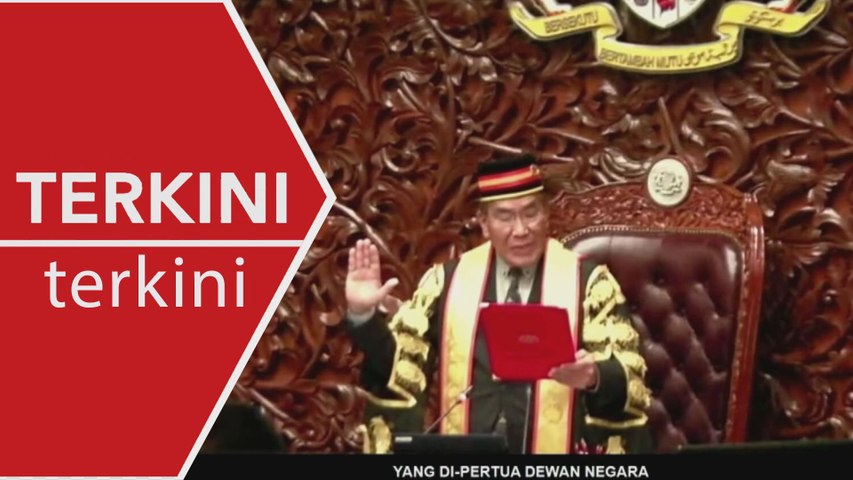 [TERKINI] Mutang Tagal dilantik Yang Dipertua Dewan Negara yang baharu ...