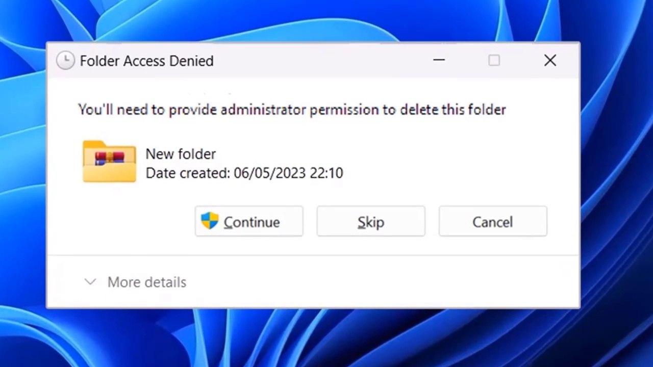How To Fix You'll need to provide administrator permission to delete this folder in Windows 11 / ...
