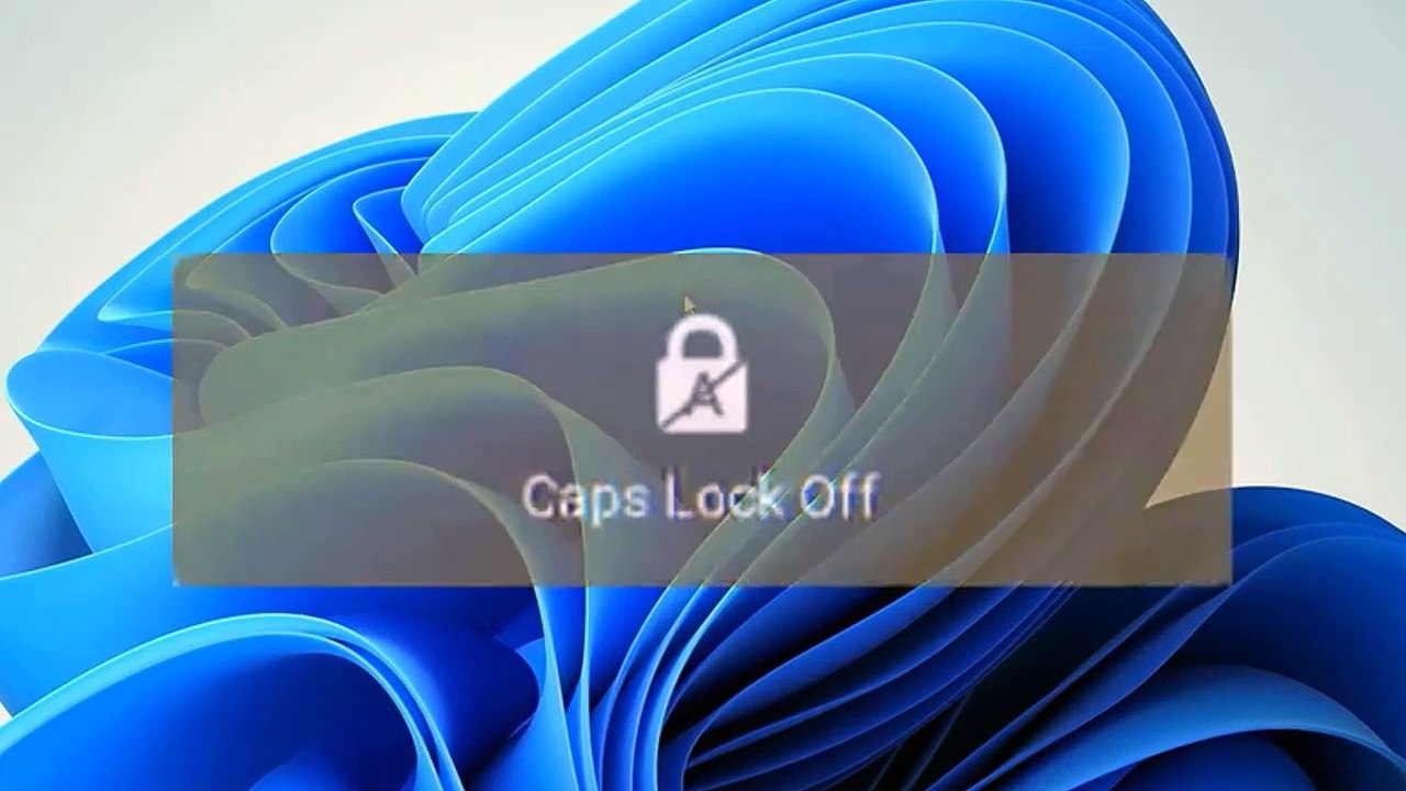 How To Disable And turn off Caps Lock Notifications in Windows 11 ...