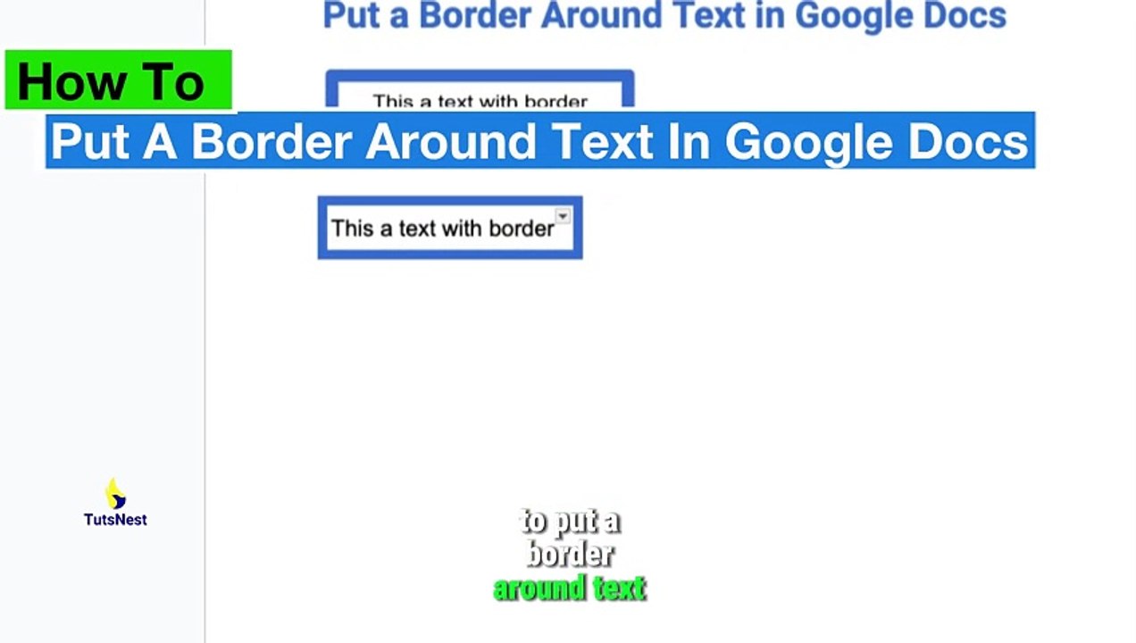 How to Put a Border Around Text in Google Doc - video Dailymotion