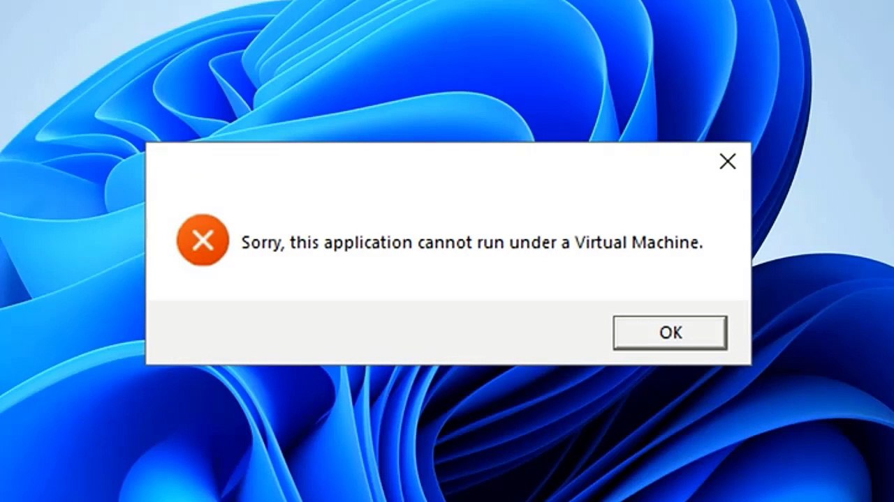 How To Fix Sorry, this application cannot run under a Virtual Machine Error in Windows 11 / 10 ...