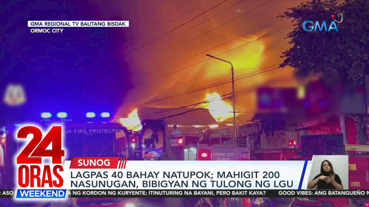 Lagpas 40 bahay sa Ormoc, natupok; mahigit 200 nasunugan, bibigyan ng tulong ng LGU | 24 Oras ...
