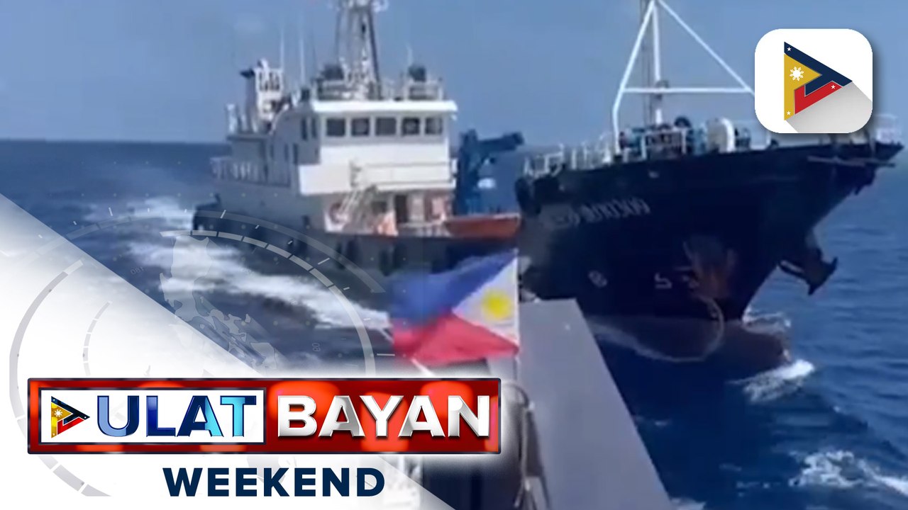 BRP Datu Sanday ng BFAR, muling nakagirian ng mga barko ng China habang ...