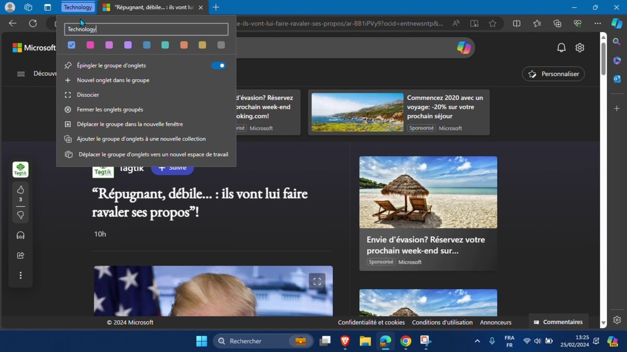 Découvrez comment créer et enregistrer des onglets sous forme de groupe sous chrome, edge, brave ...