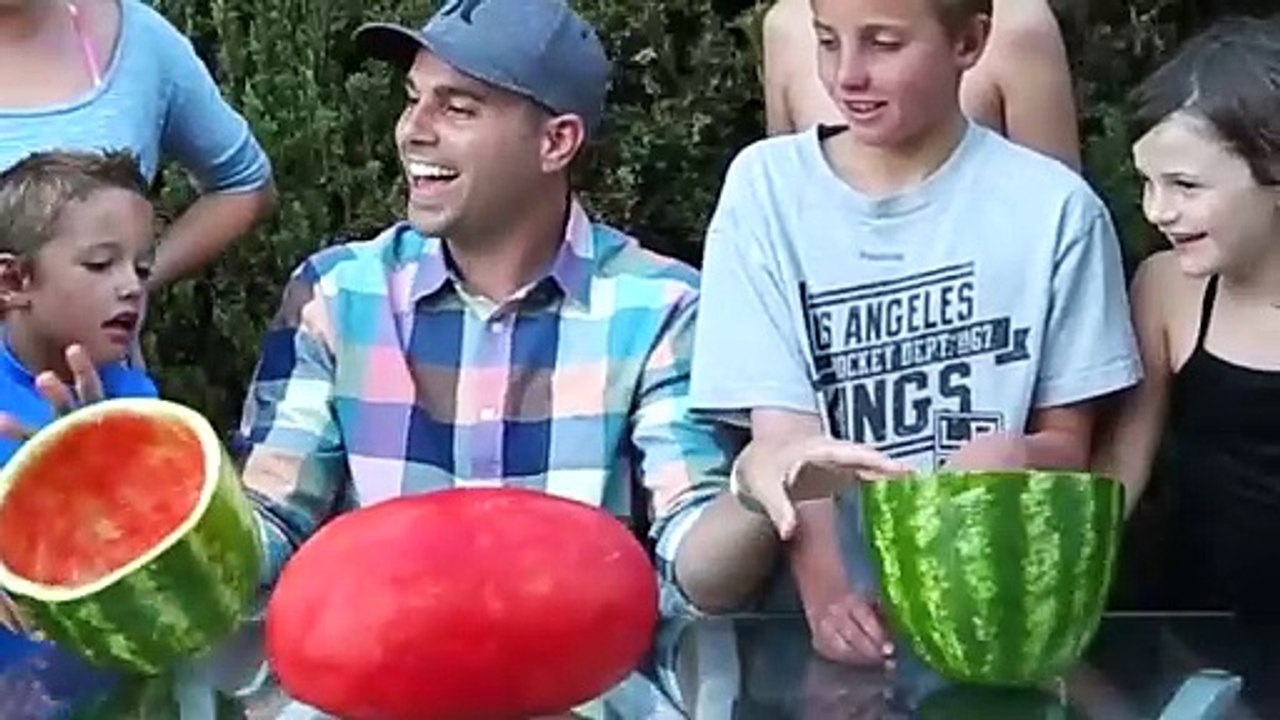 Watermelon Party Tricks| Mark Rober and Family - video Dailymotion