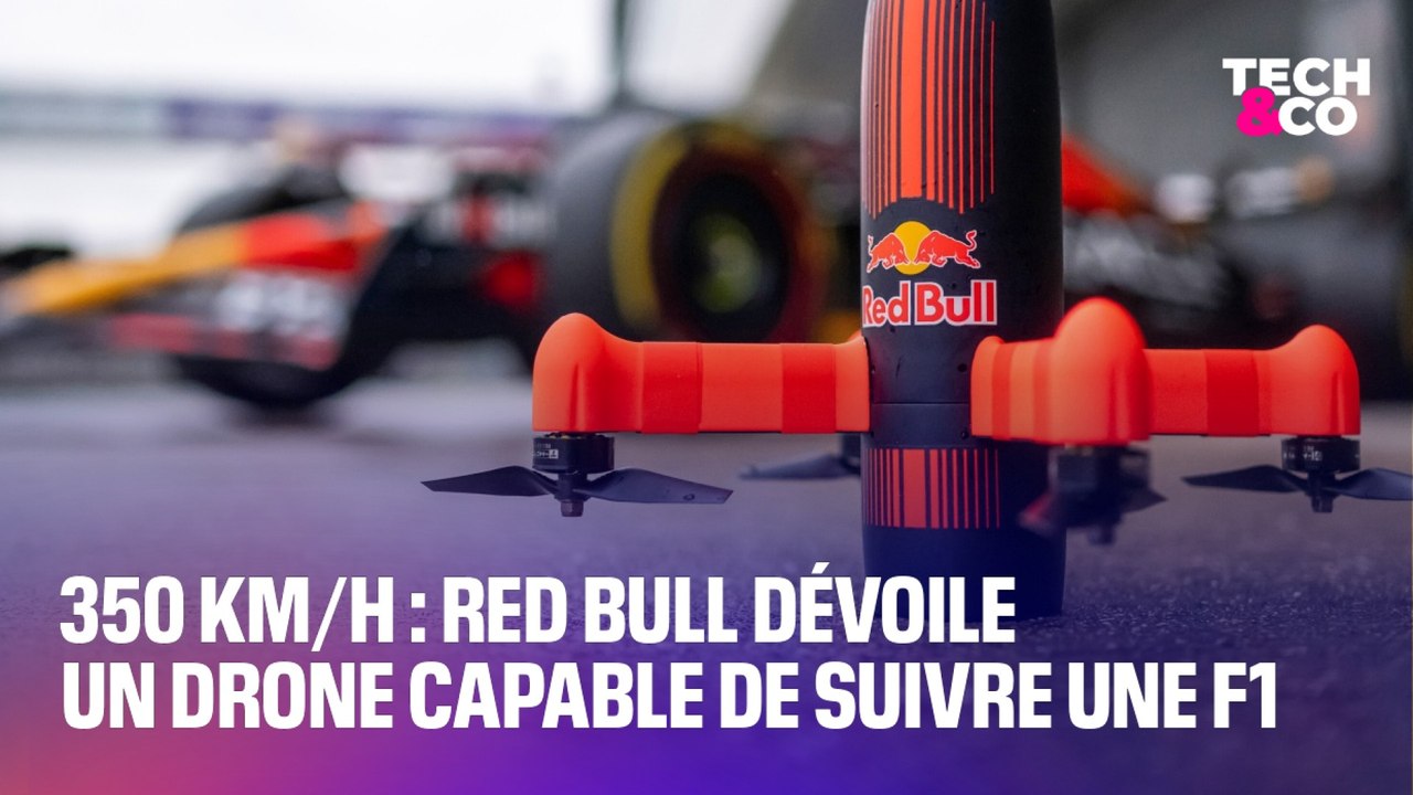 350 km/h: Red Bull dévoile un drone impressionnant capable de suivre ...