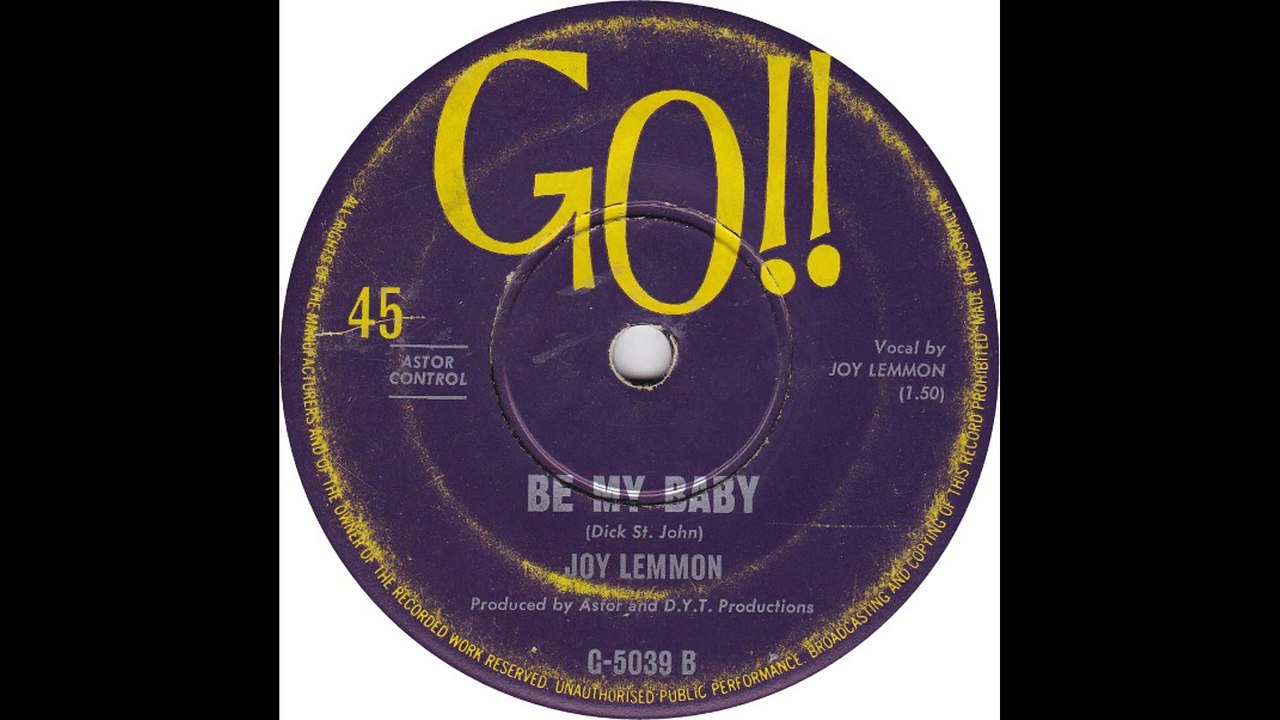JOY LEMMON - Be My Baby (1965) - video Dailymotion