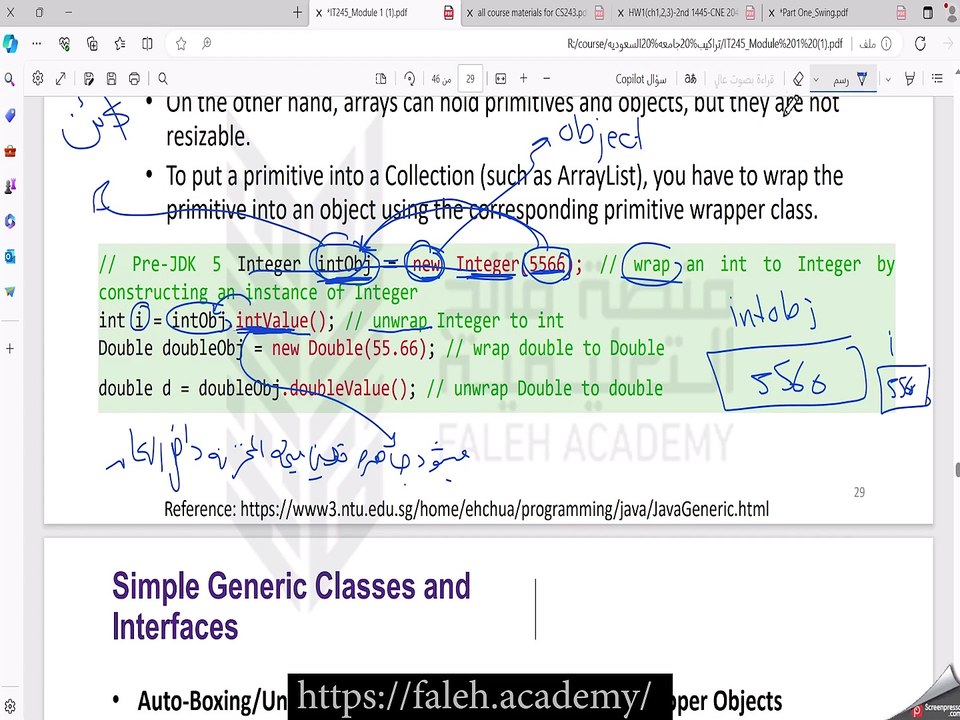 Implementing Generic Components Using Java 5 Generics part2 - فيديو Dailymotion