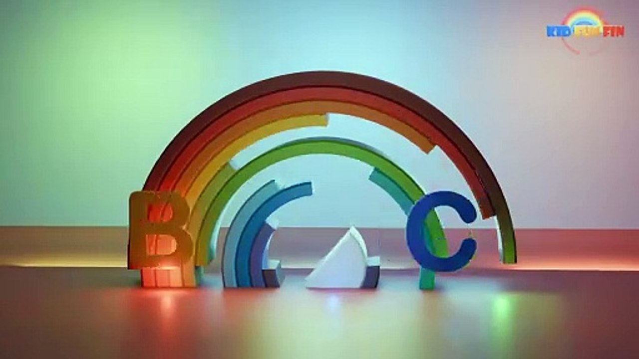 ABC Song with Rainbow | Kid Fun Fin Nursery Rhymes - video Dailymotion