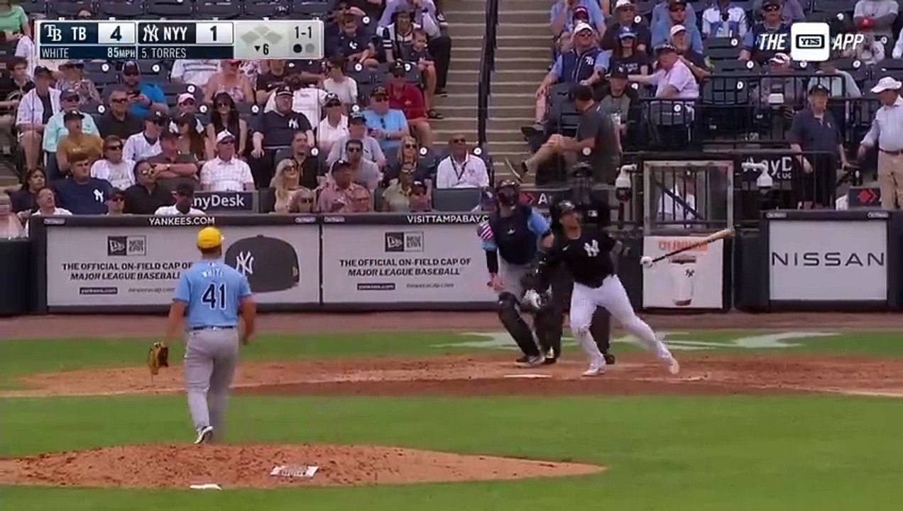 ¡Primer cuadrangular de Gleyber Torres en lo que va de Spring Training! - Vídeo Dailymotion