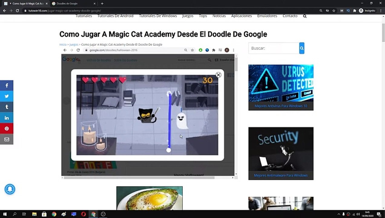 Como JUGAR a MAGIC CAT ACADEMY (Google's 2016 Halloween Doodle) FÁCIL y RÁPIDO - Vídeo Dailymotion