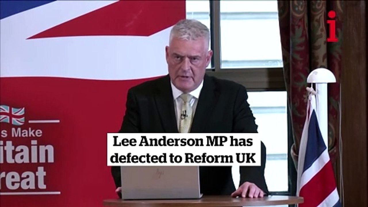 Lee Anderson MP joins right-wing Reform UK - video Dailymotion