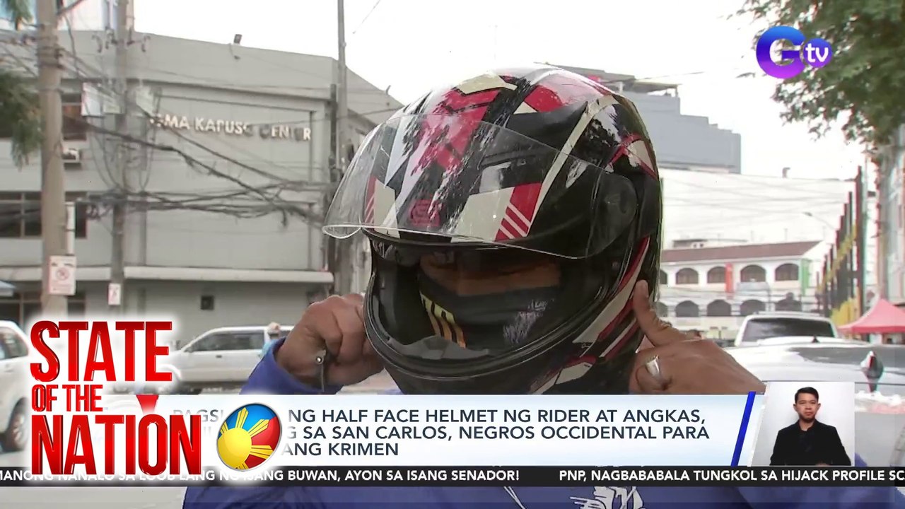 Pagsusuot ng half face helmet ng rider at angkas, isinusulong sa San ...