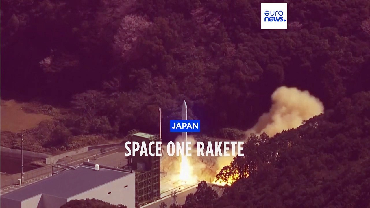 Riesige Explosion: Japanische Rakete geht kurz nach dem Start in ...