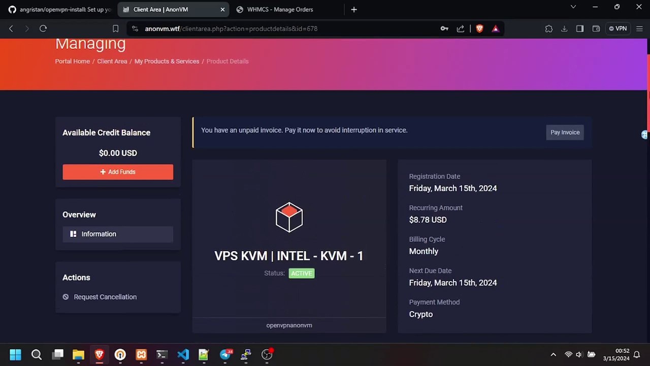 How to Install (VPN) OpenVPN on AnonVM.wtf | Complete VPN Setup Tutorial (Any OS) - video ...