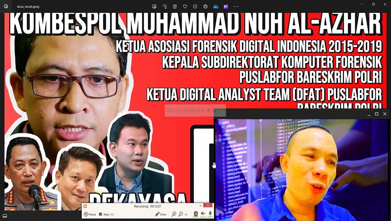 DOSA-DOSA REKAYASA VIDEO CCTV MUHAMMAD NUH AL-AZHAR DAN CHRISTOPHER ...