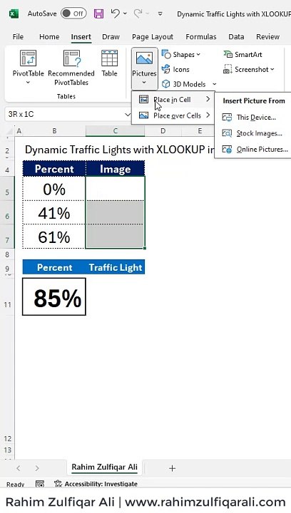 Dynamic Traffic Lights with XLOOKUP in Microsoft #Excel 365 - video Dailymotion