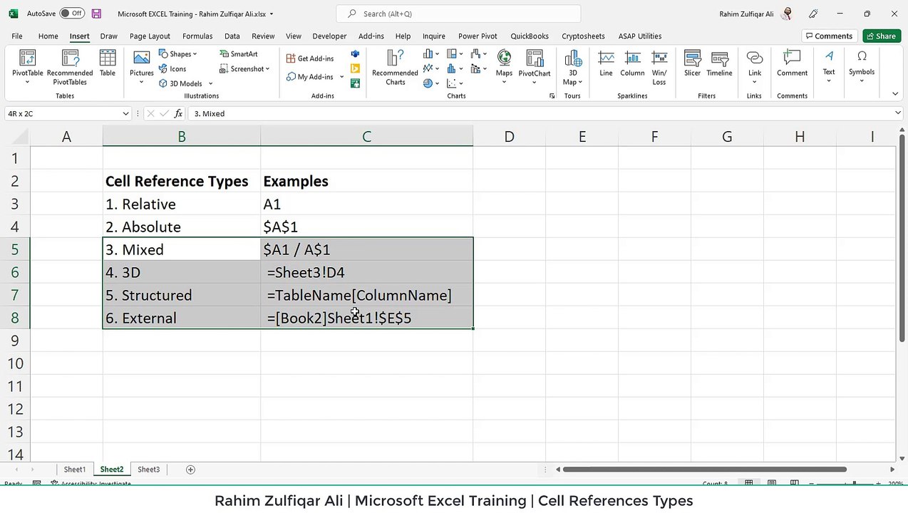 2 - Relative and Absolute Cell References - Excel - video Dailymotion