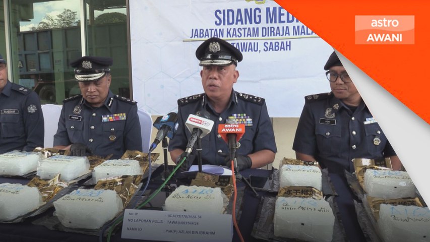 JKDM Sabah rampas syabu 10.79 kilogram di Tawau | Astro Awani