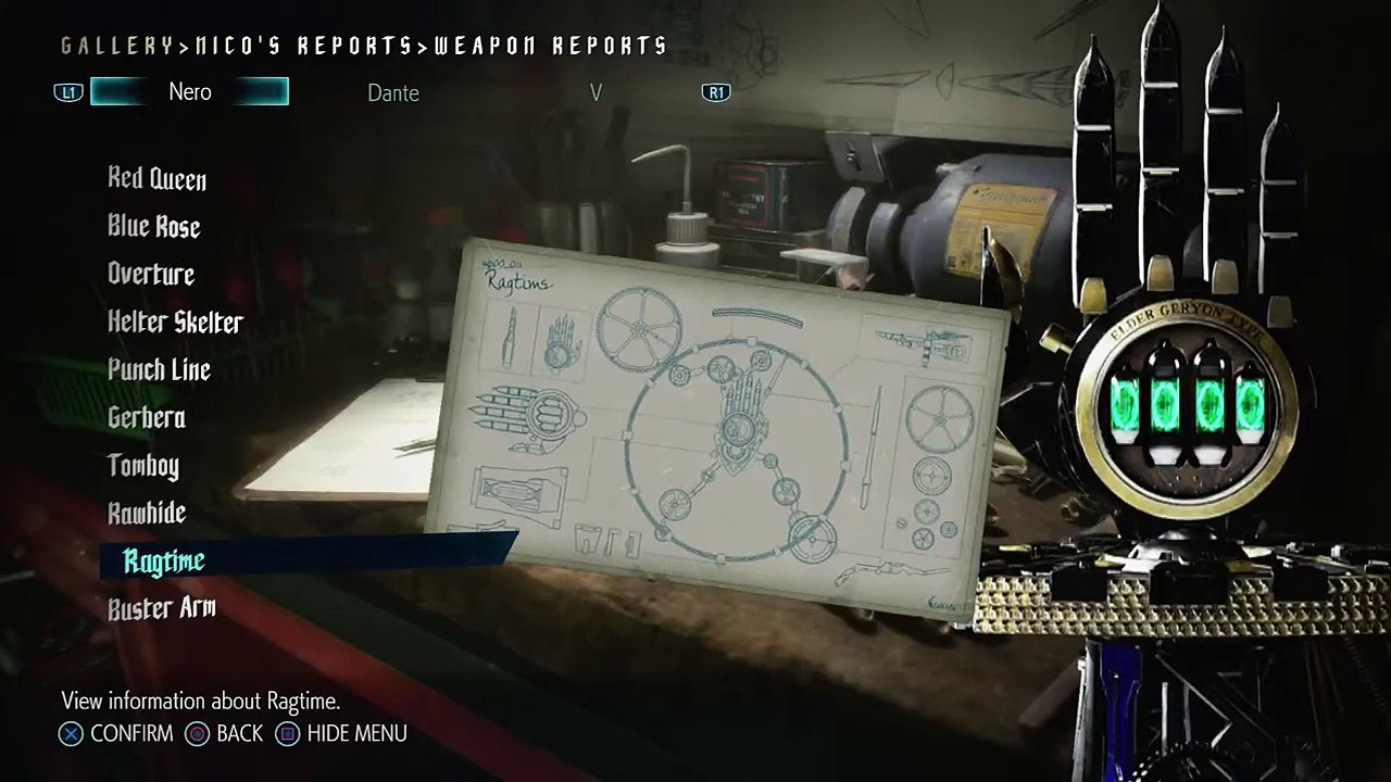 Devil May Cry 5 - Weapon Reports - Rawhide and Ragtime Devil Breakers ...