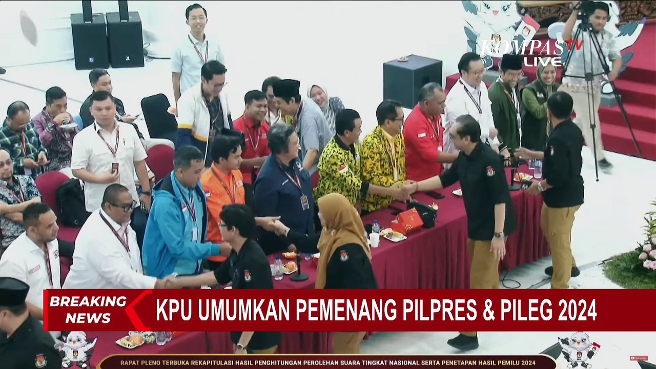 Tok! KPU Umumkan Prabowo-Gibran Menang Pilpres 2024, Raih 96 Juta Suara - Video Dailymotion