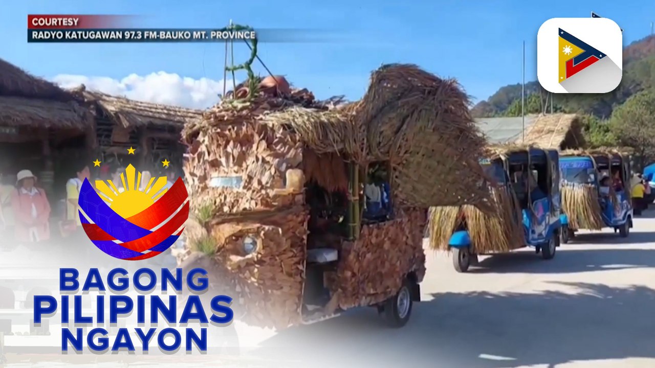 First tricycle float parade sa Bauko, Mt. Province, agaw pansin - video ...