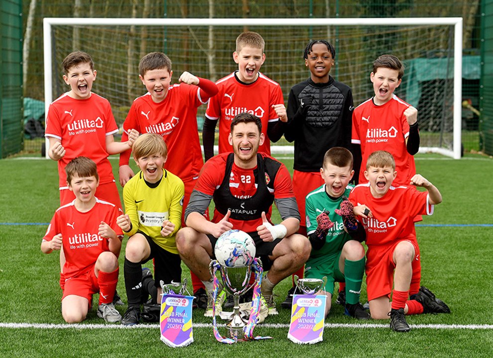 Pupils meet Walsall FC players after reaching Wembley in the EFL Kids ...