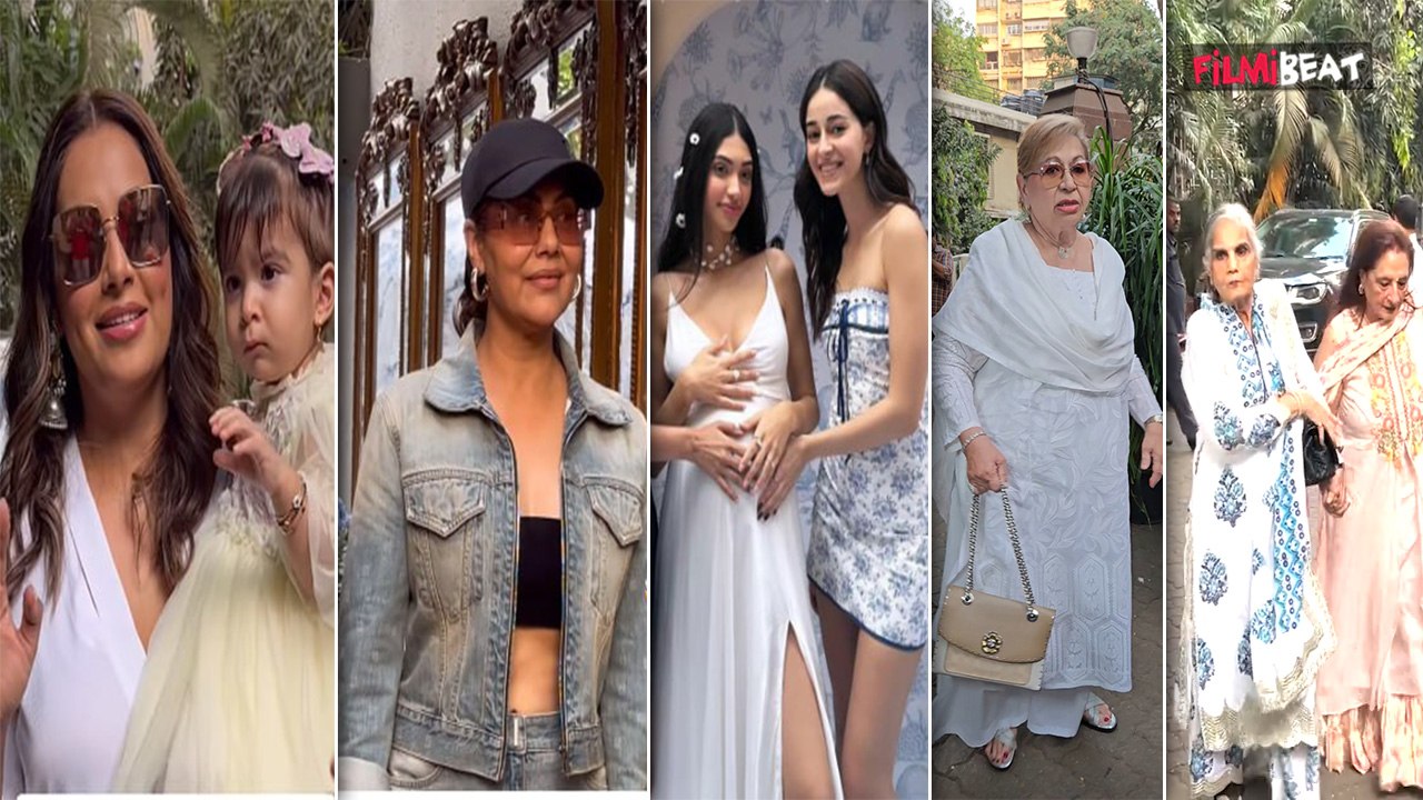 Ananya की बहन Alanna Pandey Baby Shower में पहुंचे Bollywood Celebs ...
