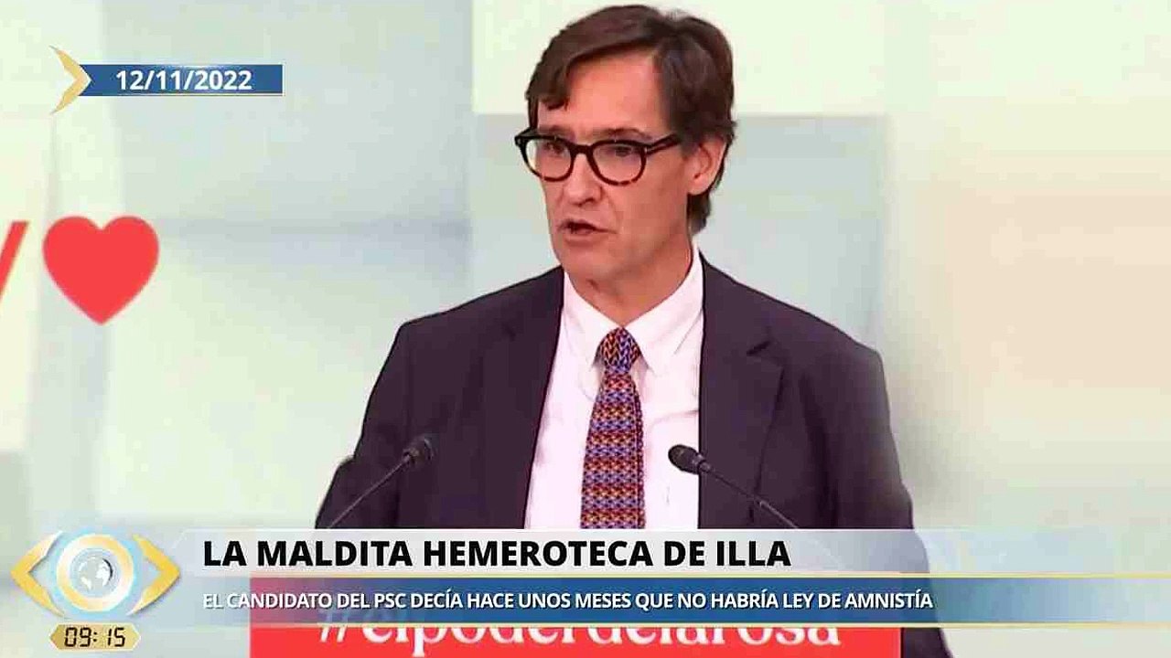 Un antiguo vídeo golpea a Salvador Illa por jurar y perjurar que no ...