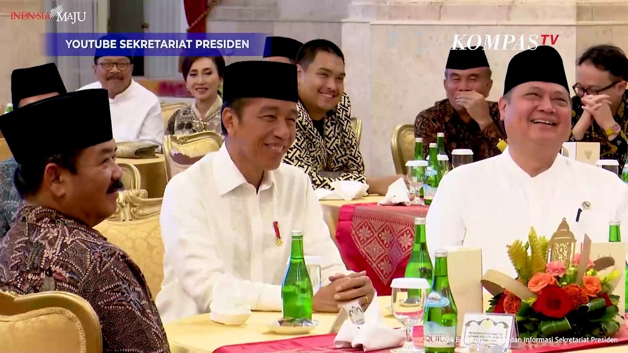 Jokowi Buka Puasa Bersama Para Menteri, Duduk Satu Meja dengan Prabowo-Airlangga - Video Dailymotion