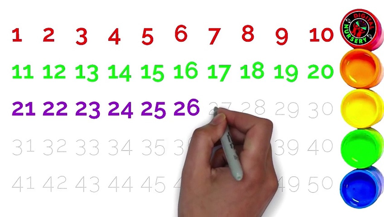 Counting 1 To 50_Number Counting 1 to 50_Count 123 Numbers Numbers ...
