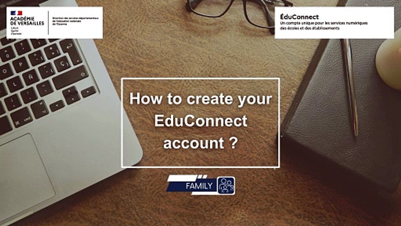 How to create your educonnect account - Vidéo Dailymotion