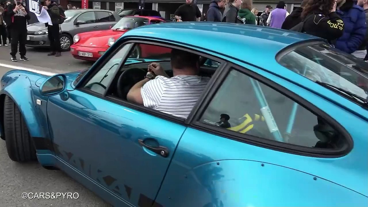 Cars arriving at BDG Motorshow 2024- RWB Porsche, RX7, SVJ, S2000, F12 ...