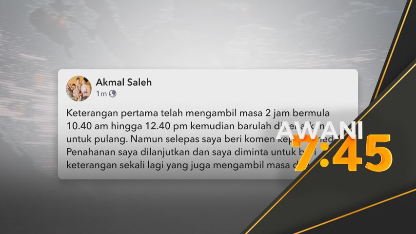 Akmal selesai beri keterangan, tegaskan akan Kekal Boikot | Astro Awani