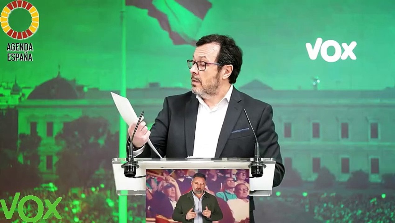 José Antonio Fuster, Portavoz de VOX. Rueda de Prensa de 08.04.2024 ...