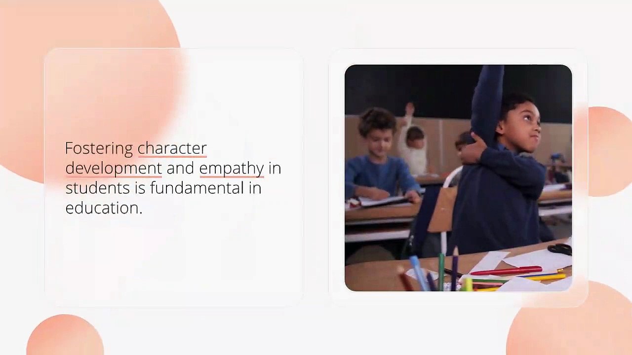 Nurturing Character and Empathy The Crucial Role of Education - video ...