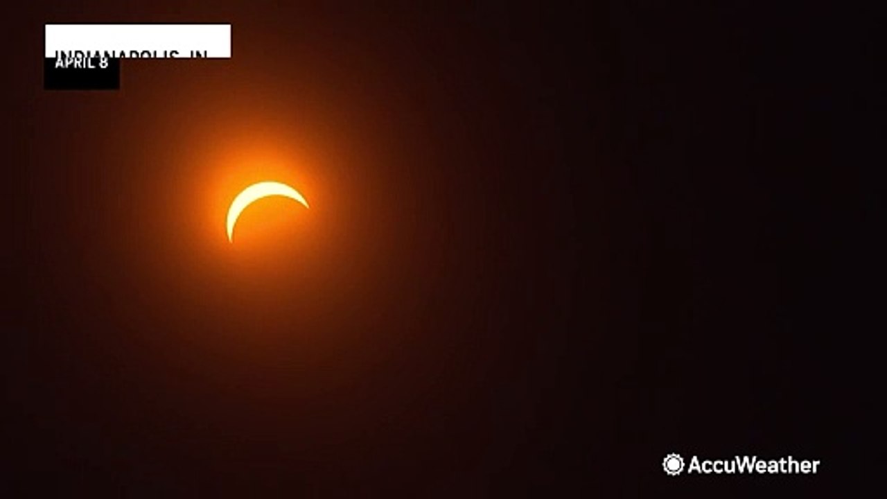 Stunning timelapse of eclipse over Indianapolis - video Dailymotion