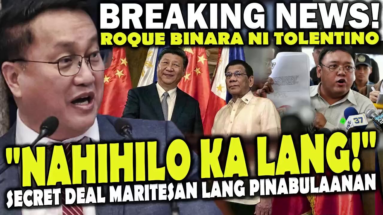 Just IN! "NAHIHILO ka lang yata!" Roque BINARA ni Tolentino. "Secret ...
