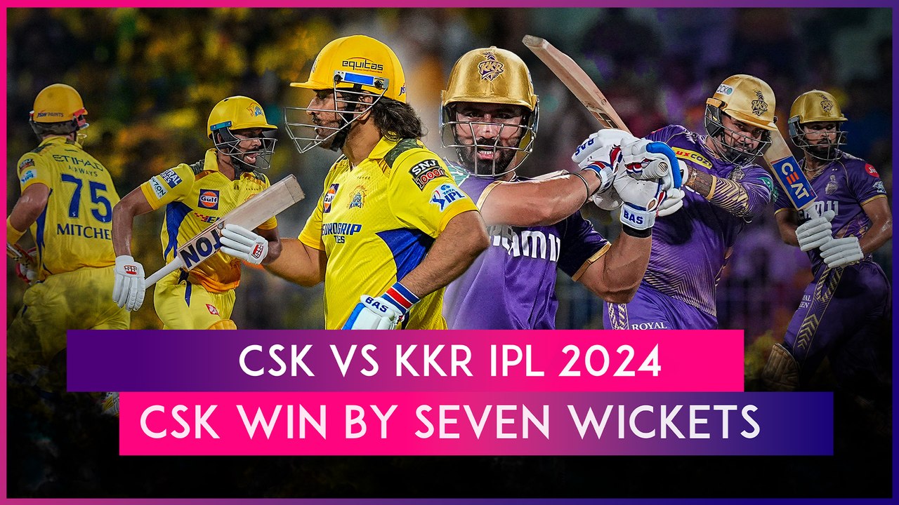 CSK vs KKR IPL 2024 Stat Highlights: Chennai Super Kings Secure ...