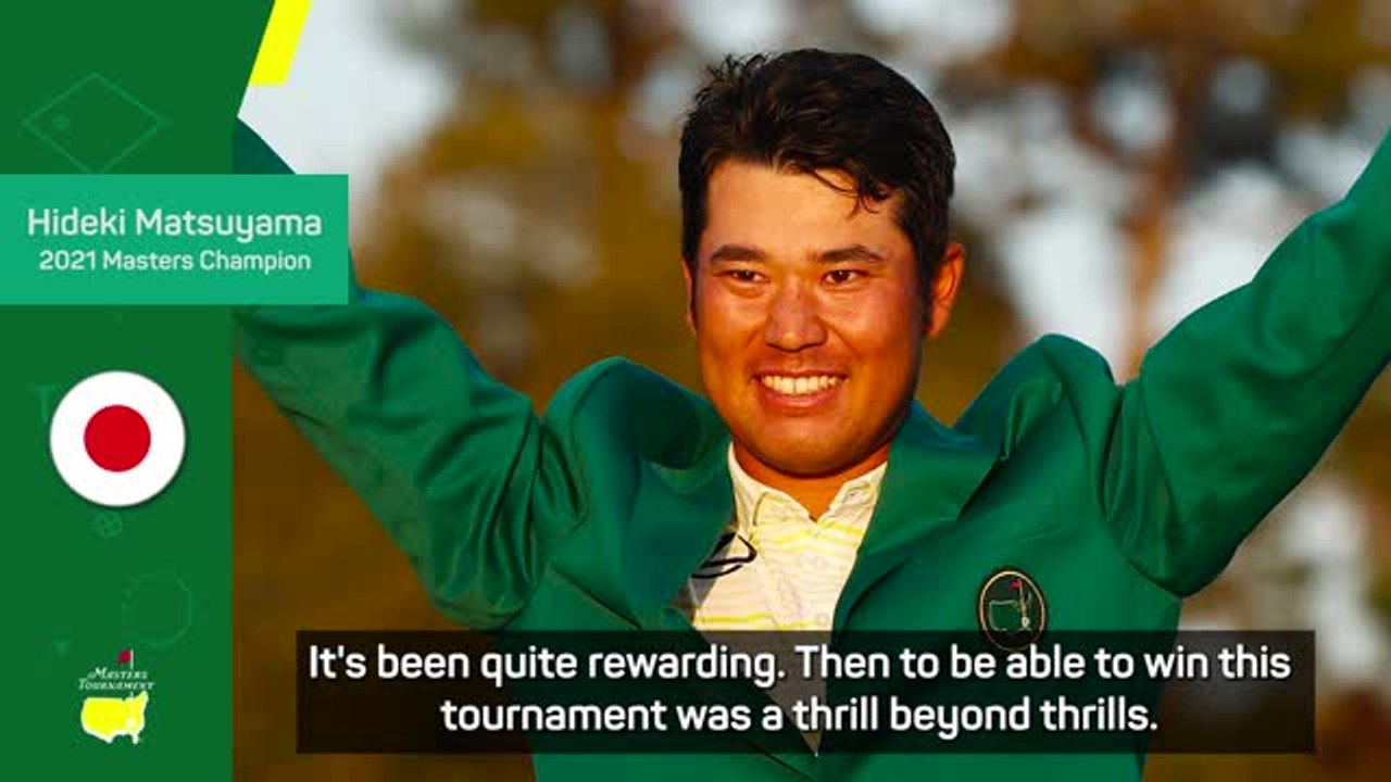 Matsuyama hoping rain holds off as he chases second Masters - video ...