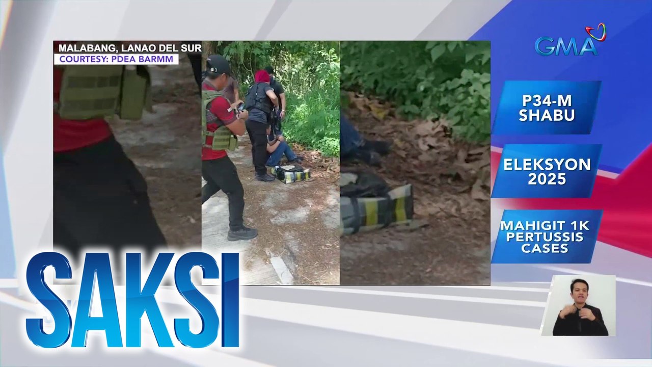 P34-M halaga ng shabu, nasabat | Saksi - video Dailymotion