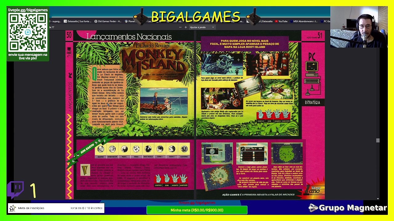 Monkey Island 2 ; Sim Earth; PC; Lançamentos Nacionais; Ação Games ...