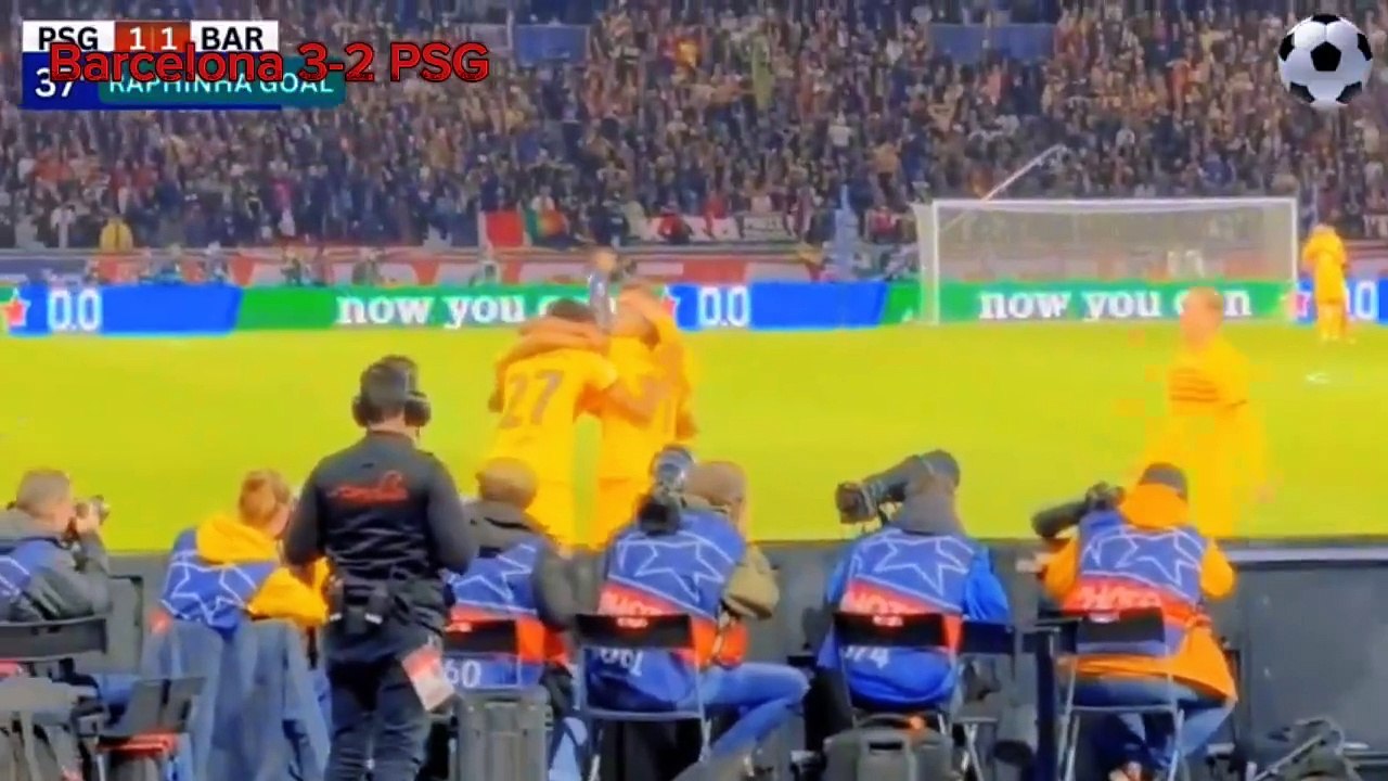 PSG 2-3 Barcelona Highlights - video Dailymotion