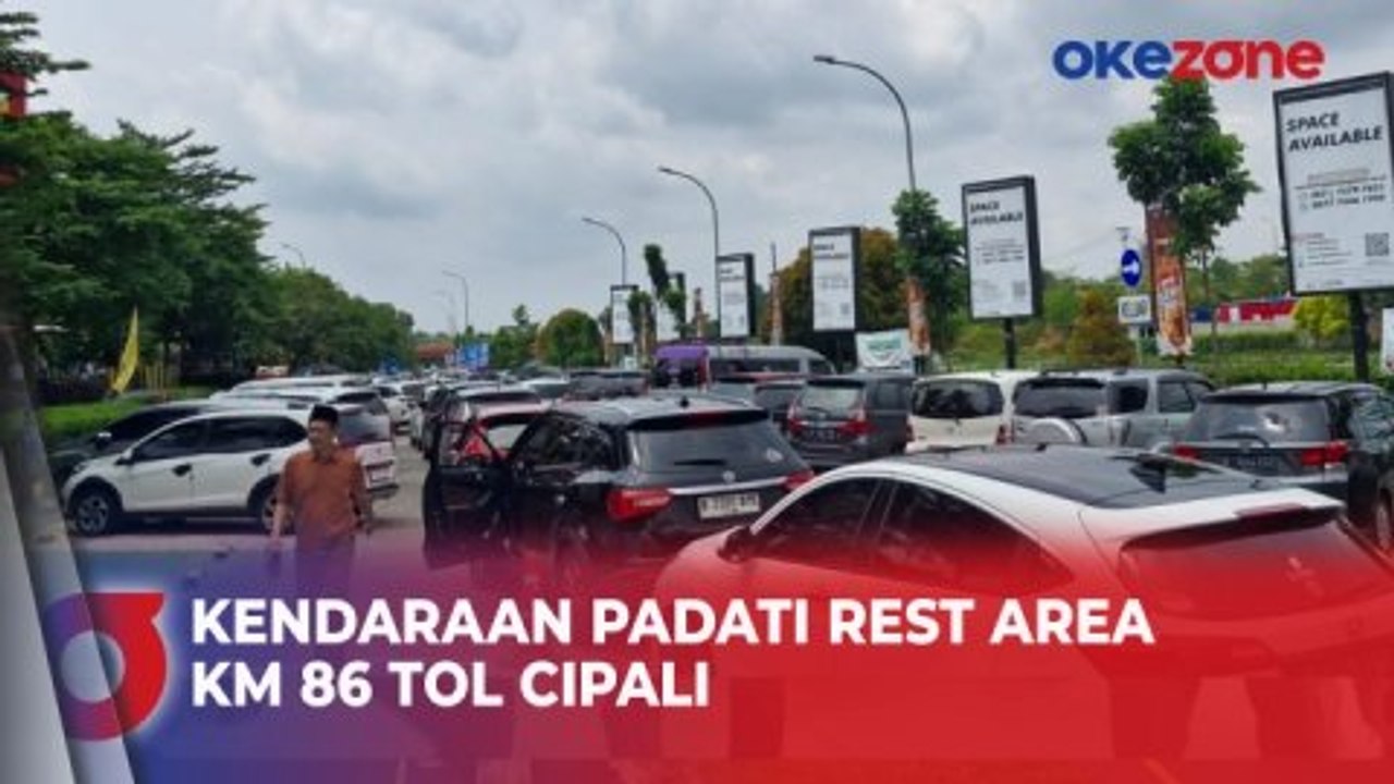 Ratusan Kendaraan Padati Rest Area KM 86 Tol Cikopo-Palimanan - video ...