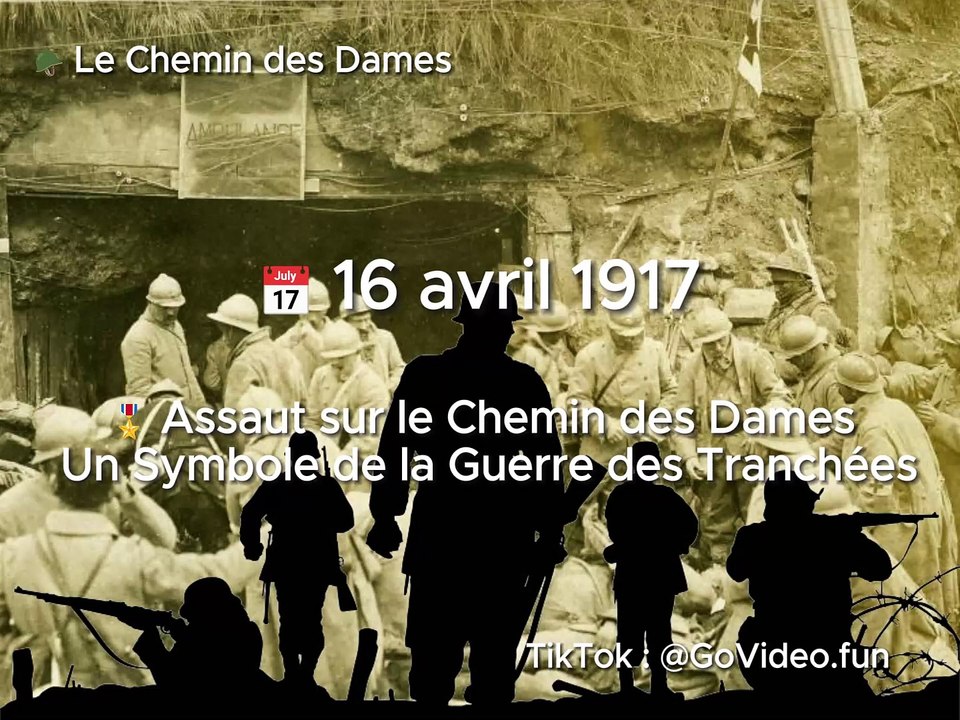 16 avril 1917 ️ Assaut sur le Chemin des Dames - Un Symbole de la ...