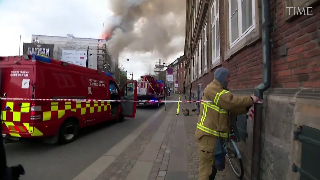 ‘This Is Our Notre Dame!’ Fire Engulfs Copenhagen’s Iconic Old Stock ...