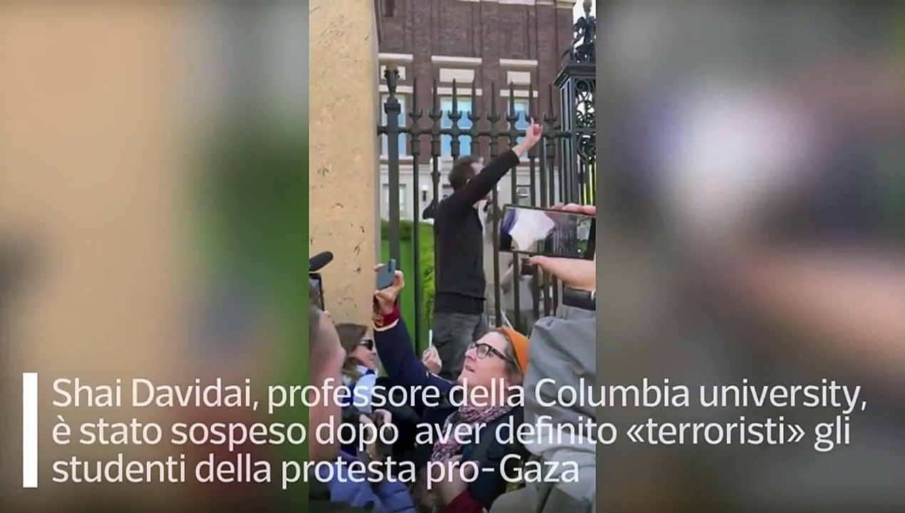 Il video di Shai Davidai, il professore sospeso dalla Columbia ...
