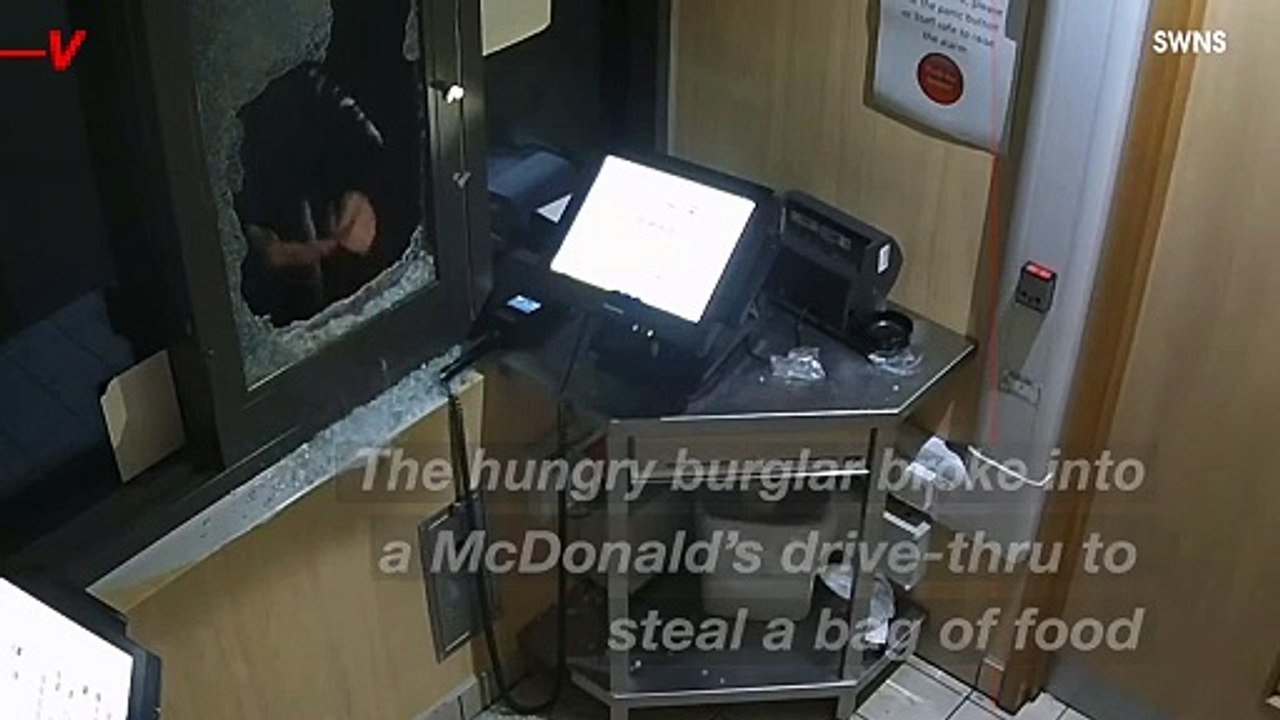 Man Caught Stealing McDonald's Through Drive-Thru Window - video ...