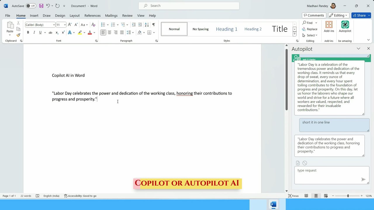 Copilot in MS-Word | Dynamics 365 | Write Quotes ! - video Dailymotion